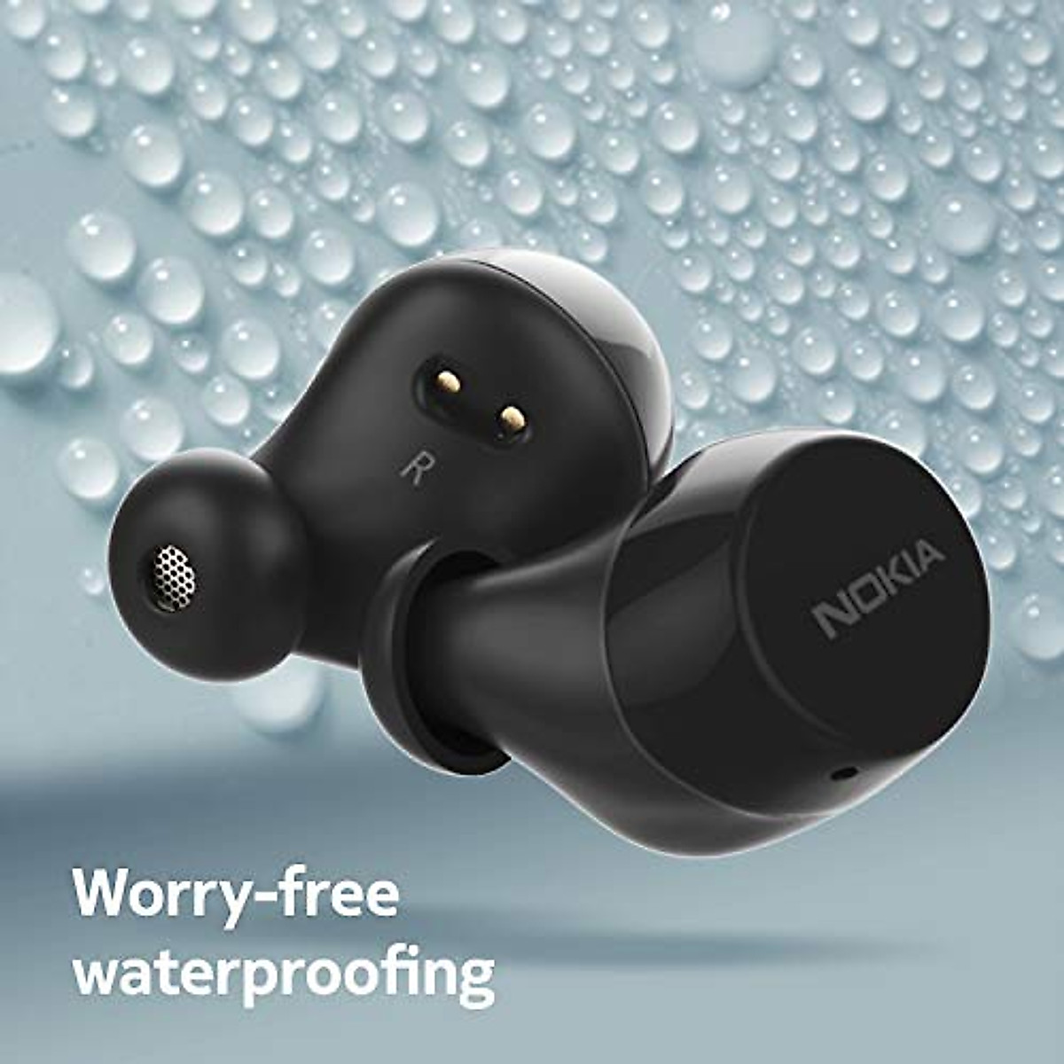 Nokia Power Earbuds | True Wireless with Charging Case | Up to 150 Hours of Play | Waterproof | Universal Bluetooth 5.0 Compatibility with Built-in Mic | Crystal-Clear Sound with Enhanced Bass