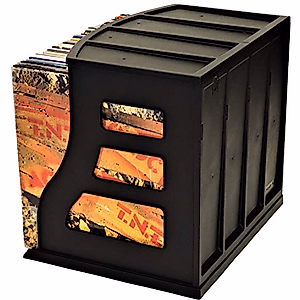 Binder Way - 3 Ring Binder Stand, Desktop Organizer, Vertical Book Shelf, Vinyl Record Storage Holder, Scrapbook 12x12 Paper Rack, LP Box, Lever Arch Filing Crate, Photo Album Cube - Stackable