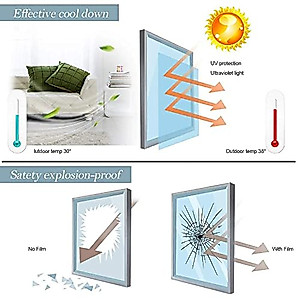 Window Film Window Decal Window Film Privacy Frosted Glass Sticker Green Plants Decoration Adhesive Sticker for Home Privacy Window Decal (Size : 50x120cm)