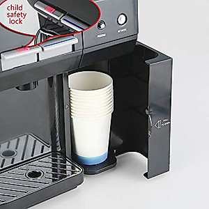 Amay Countertop Hot and Cold Water Cooler Dispenser, 3 to 5 Gallons, Child Safety Lock, with Energy Saving Switch