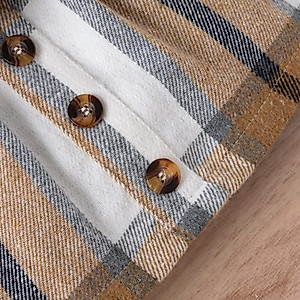 Hebuket Toddler Girl Ruffle Long Sleeve Top +Plaid Mini Pleated Skirt +Beret Hat 3Pcs Clothes Set Baby Kid Fall Winter Outfit (C Black3, 18-24 Months)