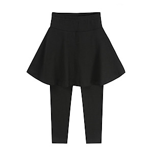 DDSOL Toddler Little Girl Clothes Set Valentine Outfit Pink Love Heart Long Sleeve Sweatshirt Top and Pant with Legging Skirt Kid Fall Clothing 2PCS Size 7/8