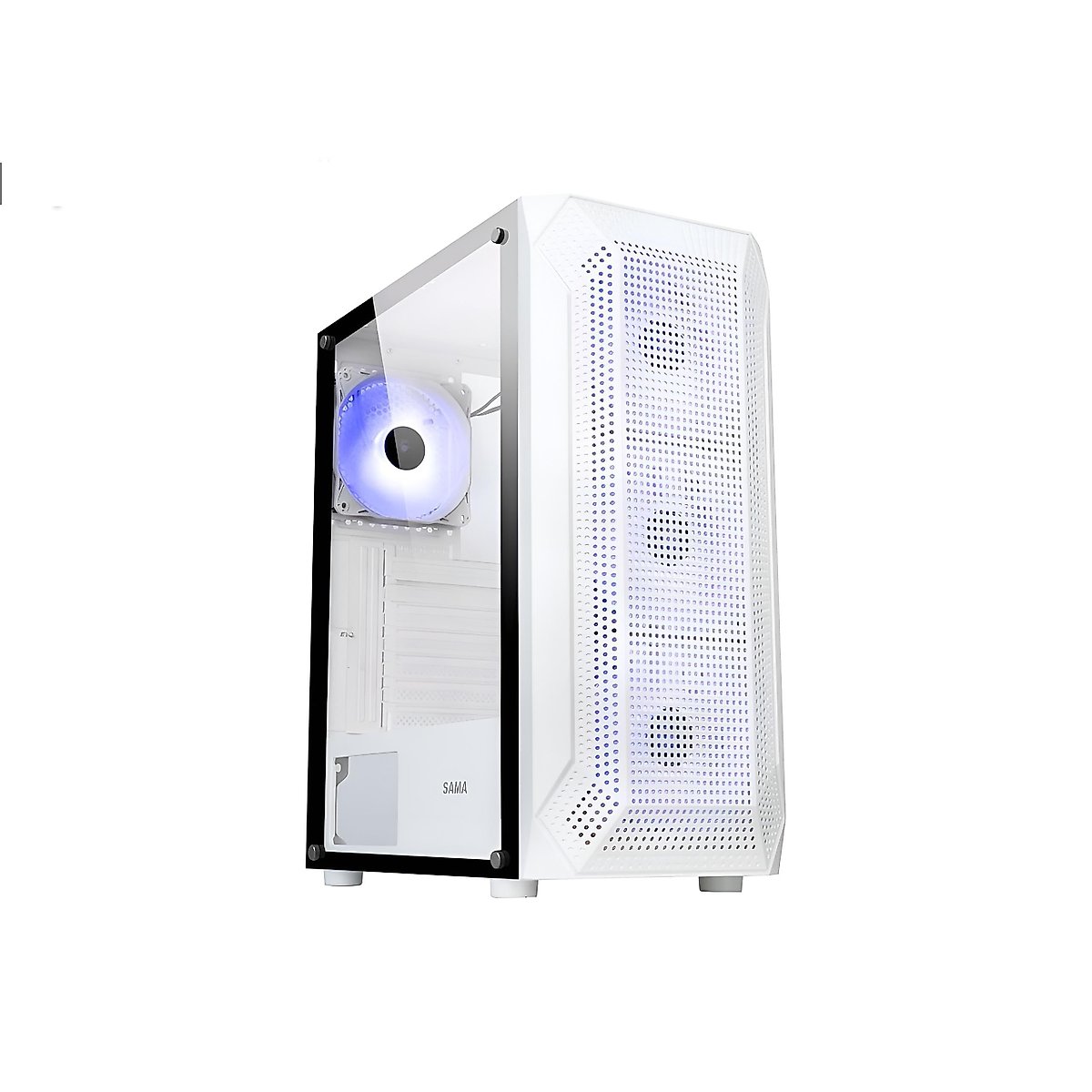 Fast Gaming Computer Desktop Gaming PC RGB AMD Ryzen 7 5700G 16 Core CPU Threads 4.6 GHz with AMD Radeon Graphics 16GB DDR4 1TB SSD Windows 10, White
