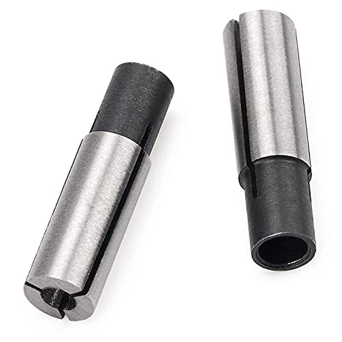 4 Pieces High-Carbon Steel Collet Die Grinder Chuck Driver Adapter 1/4" to 1/8" CNC Engraving Bit Router Converter for Engraving Machine Tool