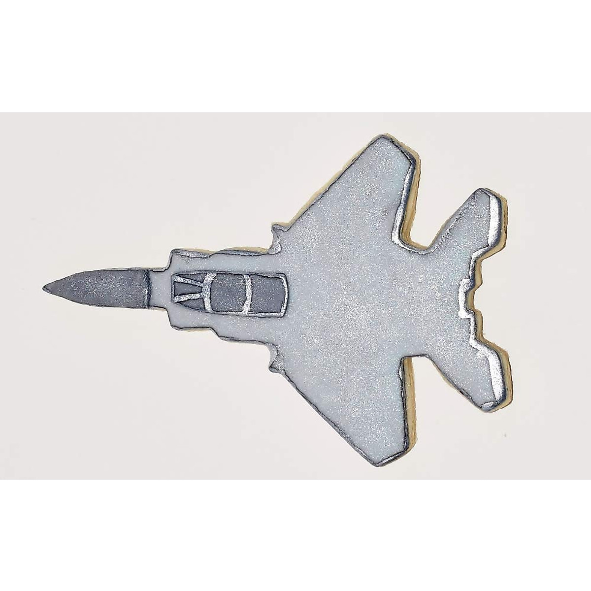Jet Fighter 4.75 Inch Cookie Cutter from The Cookie Cutter Shop – Tin Plated Steel Cookie Cutter