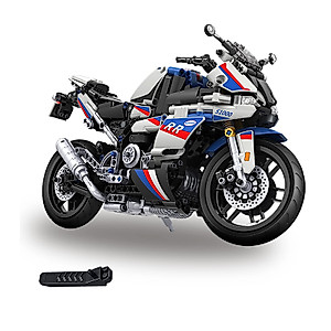 WINNER SPACE 1/6 Racing Motorcycle Toy Building Blocks Kit,Stem Bricks Sets,Toys for Boys & Adults,Build A Model Motorcycle,Suspension (819 Pieces)