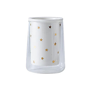 OUSIKA Utensil Caddy Chopsticks CageHousehold Ceramic Cutlery Storage Box， Kitchen Shelf Glass Drain Rack， Kitchen Accessories Drainage Pen Holder Shelves