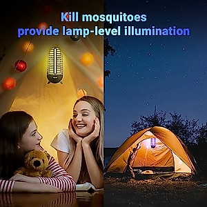 Bug Zapper Outdoor & Bug Zapper Indoor & Portable Camping Bug Zapper USB Mosquito Zapper Fly Trap,Bug Zapper Electric Trap Ideal for Fly Traps (2 Pack)