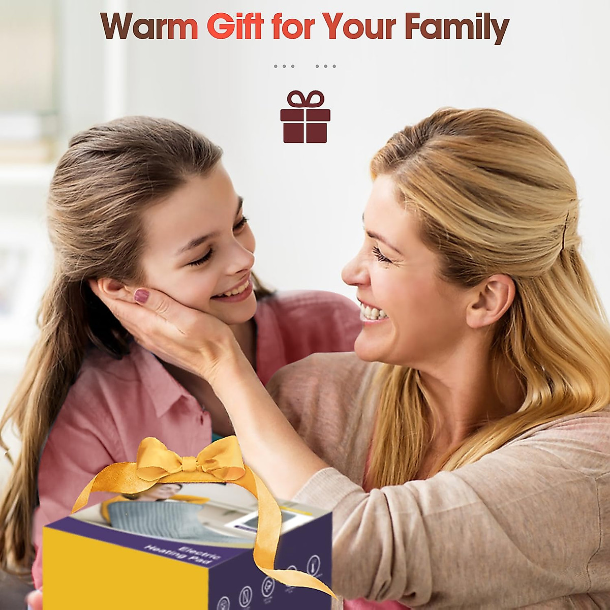 Heating Pad for Back Pain Relief, 17"x 33" Extra Large Electric Heating Pad for Cramps Neck Shoulder, XL Moist Heated Pad Gift for Women & Men, Auto Shut Off Heat Pad, Machine Washable, Light Gray