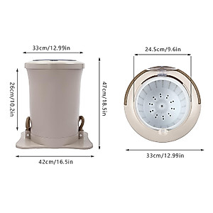 Hand Crank Clothes Wringer, Manual Clothes Dryer Dehydrator, Portable Lightweight Mini Clothes Dehydrator, Non Electric Pull Cord Spin Laundry Wringer, Small Cloth Washer For RV, Camping, Apartment