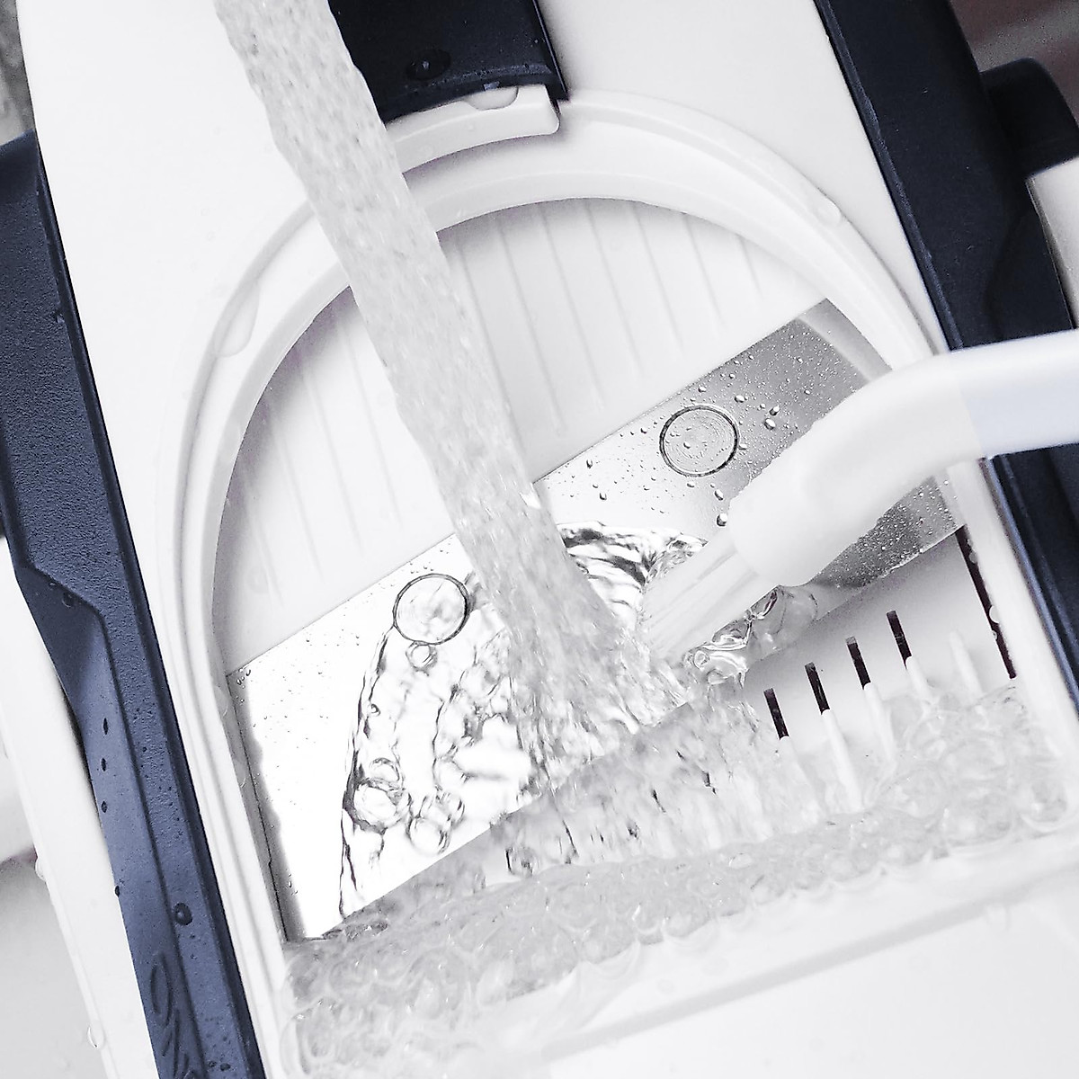 Jonscook Multifunctional Kitchen Gadgets Mandoline Food Slicer, Safe Veggie Chopper Vegetable Cutter, French Fry Cutter Onion Chopper Vegetable Slicer Fruit Cutter Dicer For Meal Prep - DeepBlue