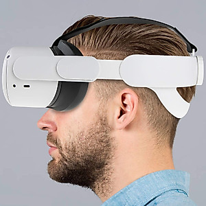 Seltureone Compatible for Quest 2 Head Strap, Replacement for Elite Strap, Adjustable Comfortable Strap with Head Cushion, Reduce Pressure for Quest 2 Accessories Headset