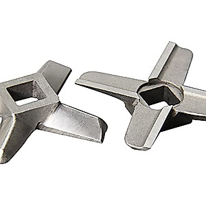 2pcs Meat Grinder Knife 8# Mincer Blade Spare Parts Replacement Compatible With Mou-linex ​ME610 ME625 ME630 ME720 Bosch 66020 Zelmer 886.8