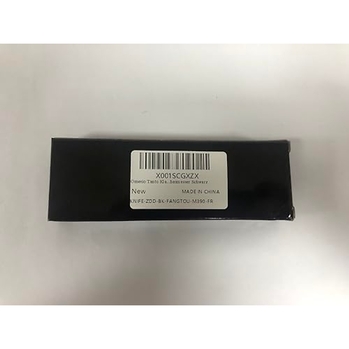 Omesio Slim Pocket Folding Knife, Tanto Folding Knife with Clip and Sheath, EDC Gentleman's Knife with Liner Lock, Flipper Open for Outdoor Camping and Survival, as Gifts for Men Women, Black