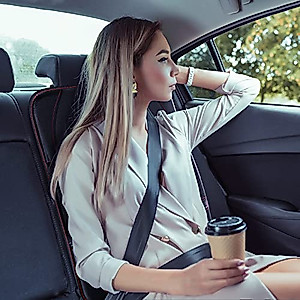 Gimars 2 Packs XL 5-Layer EPE Padding Car Seat Protector for Child Seat, Waterproof 600D Fabric with Nonslip Backing,Storage Pockets SUV, Sedan, Truck, Leather Seats