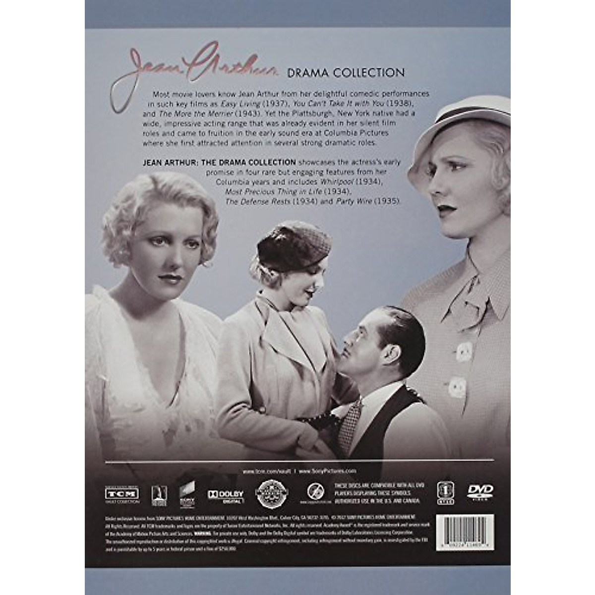 Jean Arthur Drama Collection (Whirlpool / The Most Precious Thing in Life / The Defense Rests / Party Wire)