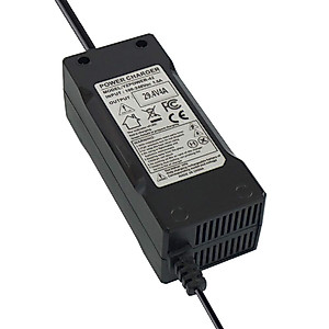 Abakoo 29.4V 4A Power Supply Charger Adapter for Lithium Li-ion Battery Pack with DC 5.5 x 2.1mm/5.5 x 2.5mm Plug