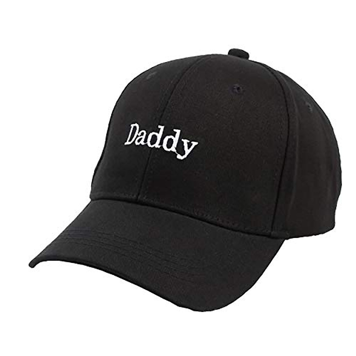 Foetest Cap Adjustable Baseball Cap Daddy Hat Headdress Dad-Cap Hat Sunhat Hip-Hop Flat Snapback Black