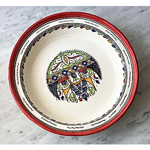 ARTKISH Large Ceramic Tajin Pot for Cooking and Serving Ideal Housewarming Gift - Artisan Moroccan Clay Tagine Pot Slow Cooker, Hand Painted Pottery Cookware. (30cm = 12 inch)