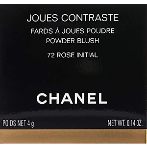 Chanel Joues Contraste Powder Blush No. 72 Rose Initial for Women Blush, 0.18 Ounce