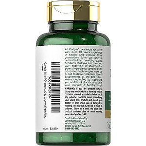 Carlyle Oregano Oil Extract | Max Potency | 150 Softgel Capsules | Non-GMO and Gluten Free Formula | Contains Carvacrol
