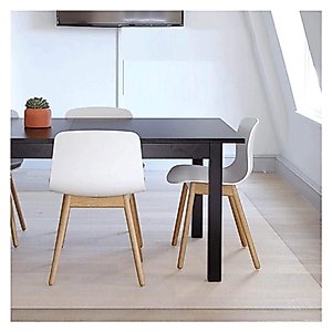 Clear PVC Desk Chair Mat Clear Rectangle PVC Chair Mat Protector 1.5mm Thickness for Hard Floor Carpet Protection 80/100/120/140/160cm Wide,Plastic Vinyl Floor Runner Protector Waterproof Dustproof fo