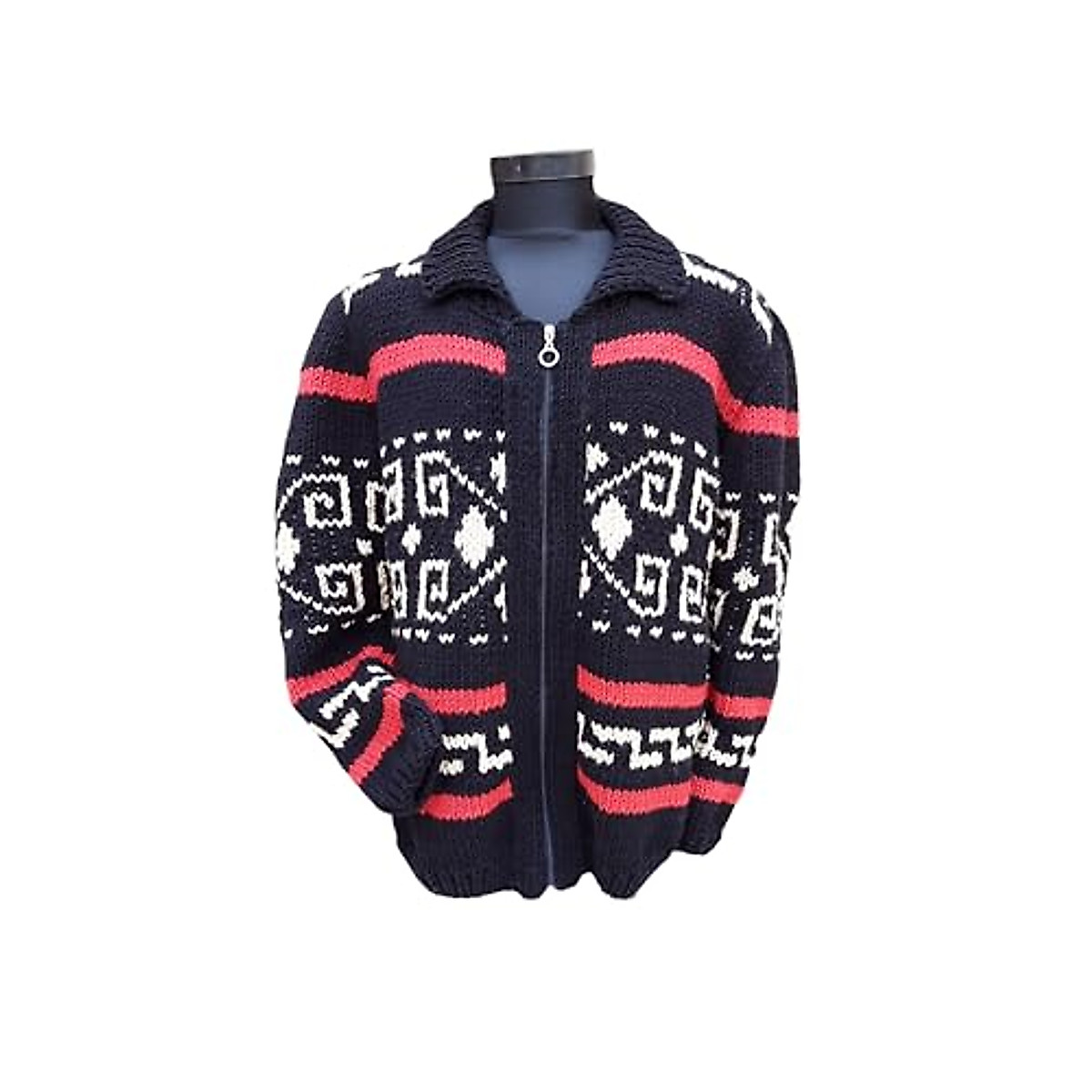 Big Lebowski Cardigan Sweaters for Men Handmade, The Dude Sweater The Big Lebowski Long Cardigan The Dude Sweater Big Lebowski Mens Cardigan Sweaters with Zip up The Dude Hand Knit Wool Cardigan