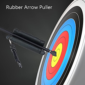 AUNKZL Molded Rubber Arrow Puller 3D Target Remover Black 2 pak Sunset