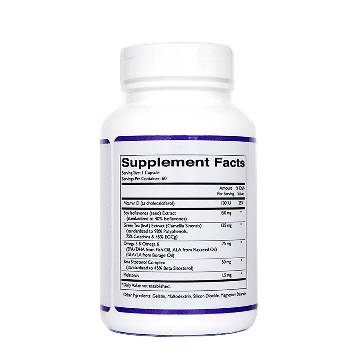 Quintessence Forti5 Hair Growth Nutritional Supplement and Vitamins with 5 Plus1 Key Substances, 1 Month Supply - 60 Caps.