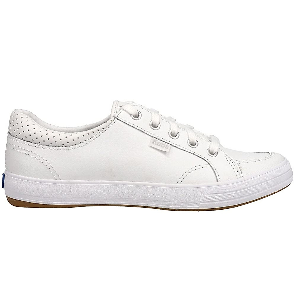Keds womens Center 2 Sneaker, White Leather, 8.5 US