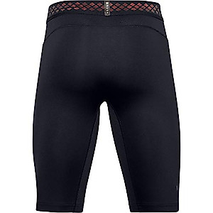 Under Armour Men's HeatGear RUSH 2.0 Long Shorts , Black (001)/Reflective , Small