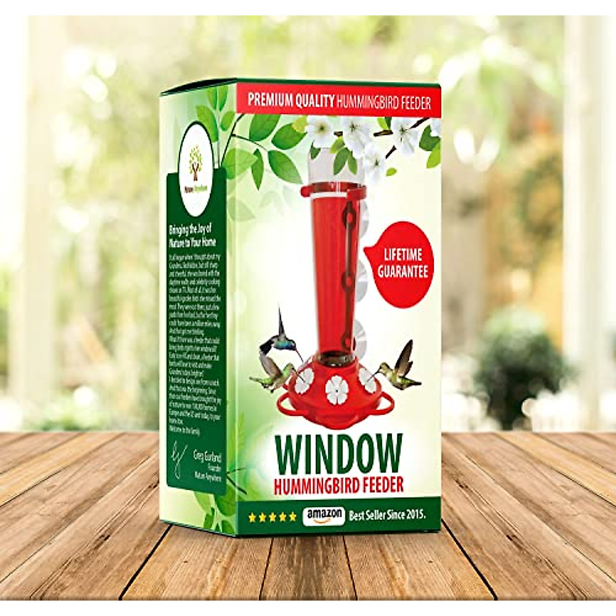 Large Leak Proof Window Hummingbird Feeders for Outdoors Hanging - Ant and Bee Proof - Window Hummingbird Feeder for Outdoor - Hummingbird Feeder Window Mount
