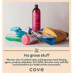 Cove Castile Soap Citrus - 1 Liter / 33.8 fl oz - Organic Argan, Jojoba, and Hemp Oils