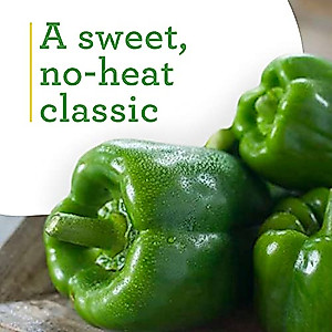 Bonnie Plants Green Bell Pepper Live Vegetable Plants - 4 Pack, Non-GMO, 2 - 3 Ft Plants, 4.5 x 4 Inch Pepper Size