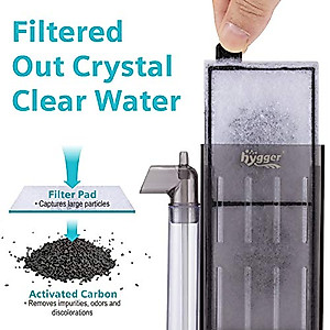 hygger 10-Pack Replacement Aquarium Carbon Filter Cartridges for HG-959 Filter