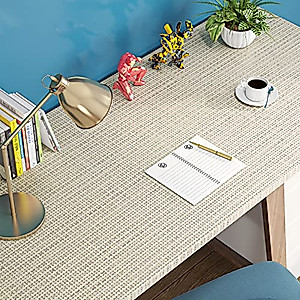 FunStick Beige Wallpaper Stick and Peel for Bedroom Waterproof Grasscloth Peel and Stick Wallpaper Textured Geometric Wall Paper Self Adhesive Beige Contact Paper for Cabinets Walls Shelves 12"x200"