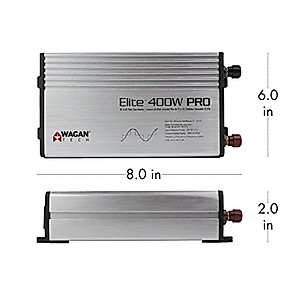 Wagan EL2610 Gray 400W Pro Pure Sine Wave Power Inverter