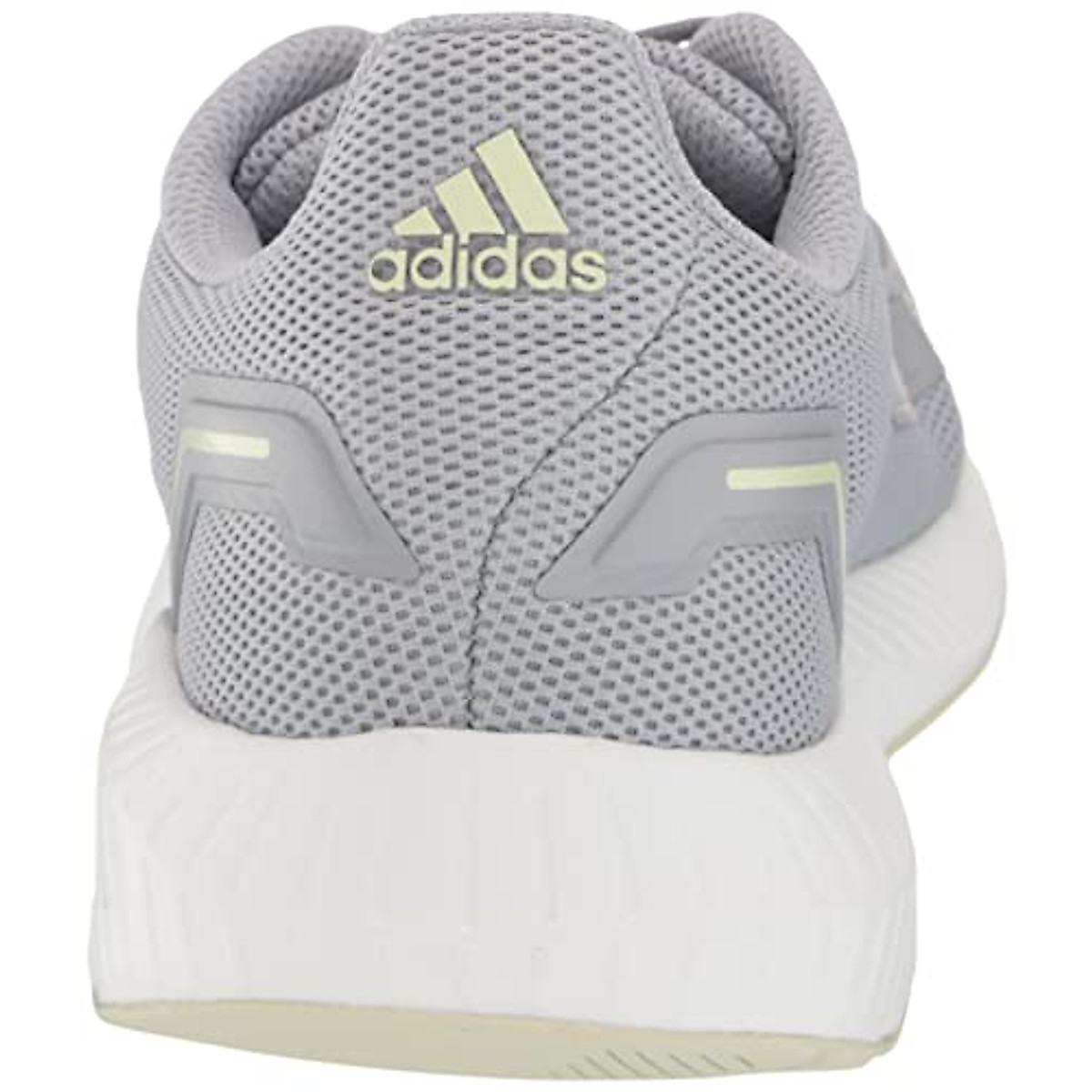 adidas Women's Runfalcon 2.0 Running Shoe, Halo Silver/Black/Linen Green, 8