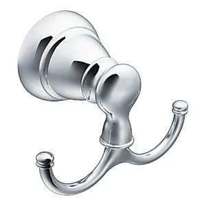 Moen, Chrome Y2603CH Banbury Double Robe Hook, Size
