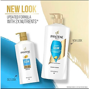 Pantene Classic Clean Conditioner, 24 fl oz, Twin Pack