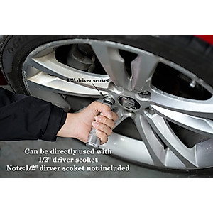 JIXINLAR 1/2" Manual Hand Impact Driver Set Extractor-12 PCS Impact Screwdriver S2 Steel Much More Durable Disengage Rusted Fasteners or Frozen Bolts Manual Reversible Impact Driver Set