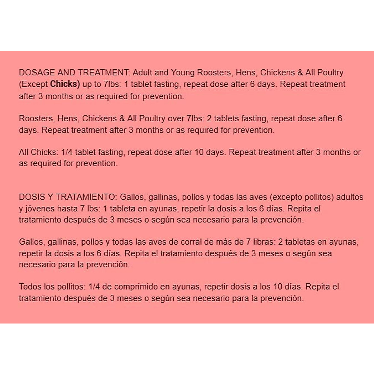 DEWORMX para Gallos Gallinas Pollos DEWORMX for Rooster Hens Chickens Natural Ingredients