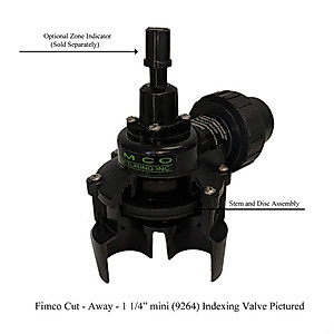 FIMCO Manufacturing Inc. 1” 6 Outlet Mini Indexing Valve with 5 and 6 Zone Cams Model# 9256-1006