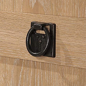 Sauder August Hill Storage Cabinet, L: 35.28" x H: 15.51" x W: 71.85", Dover Oak Finish