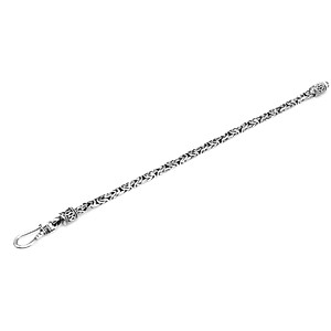 Blusilver 925 Sterling Silver Bizantine Chain Bracelet Handmade in Bali 2.0 mm (7.0 Inches)