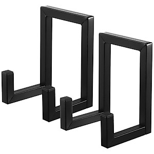 Tideme Vinyl Record Storage Holder, Black Metal Vinyl Record Display Stand, Metal Album Storage for Vinyl Records