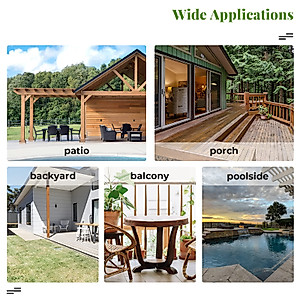 Crownland Patio Furniture Grey Wicker Square Outdoor Coffee Tables with Square Glass Top for Garden, Pool, Backyard