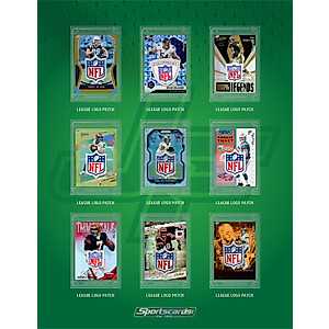 2022 Sportscards Jersey Fusion Football Edition Hobby Box - 1 Original Trading Card with an Authentic Player Worn Swatch or Patch