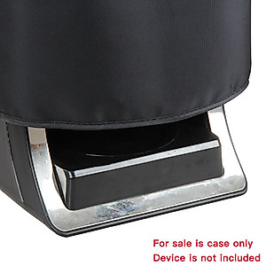 Dust Proof Cover with Soft Velvet Lining for Mr. Coffee 12-Cup Programmable Coffee Maker Bundle with 1 Month Water Filtration (BVMC-SJX33GT) by Hermitshell (Black)