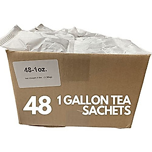 Sarasota Tea, Gallon Tea Bags, Gourmet Black Iced Tea Bags, 1 Gallon Iced Tea Bags, (48 Count)